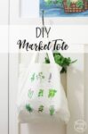 Easy Make Your Own DIY Market Tote For The Farmer's Market