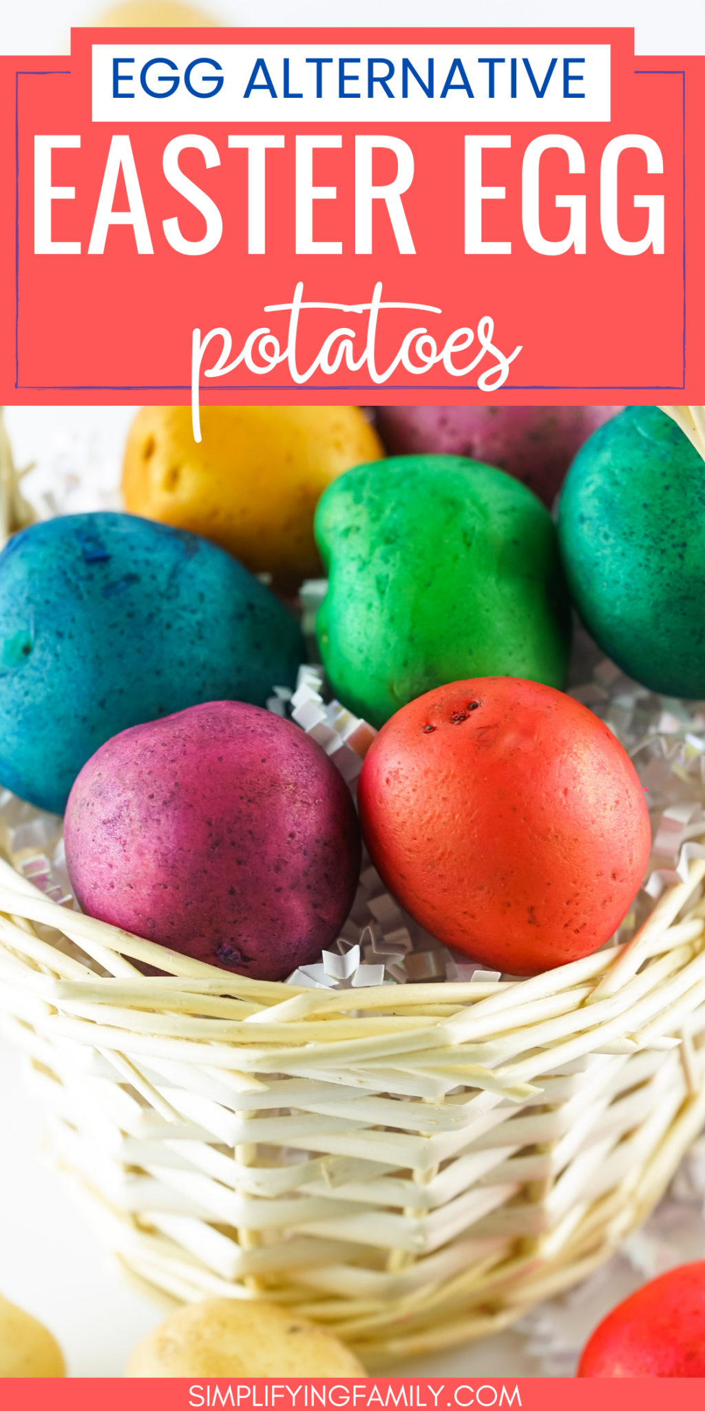Bright And Fun Dyed Easter Egg Potatoes An Easter Egg Alternative With ...